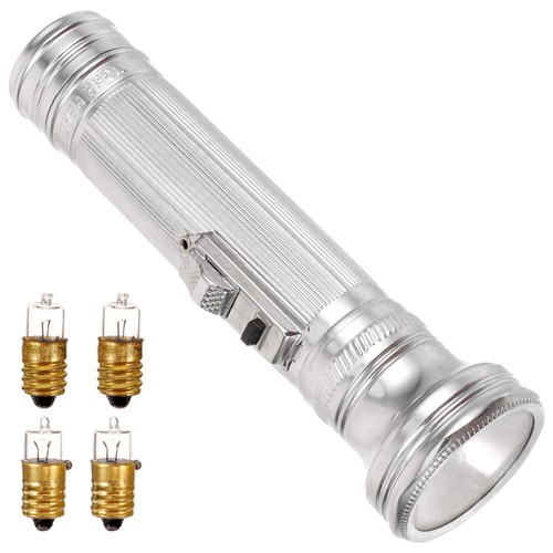 Small Flashlight Metal Old-Fashioned Flashlight Portable Flashlight for ...
