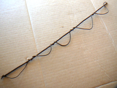 Vineyard Wire Heavy Line and Alternate Wrapped Large Loops - ANTIQUE ...