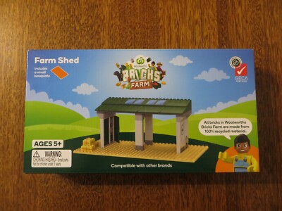 * 1 x WOOLWORTHS BRICKS FARM SET 2023 - Farm Shed Expansion Pack - NEW ...