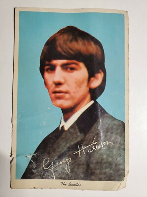 George Harrison Beatles Vintage 1964 Postcard 3.5" x 5.5" | eBay
