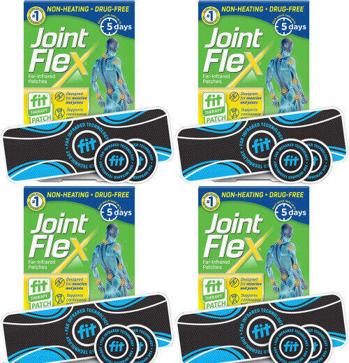 4 X JointFlex FIT Therapy Far Infrared Patch Trial Packs Exp. date 01/ ...