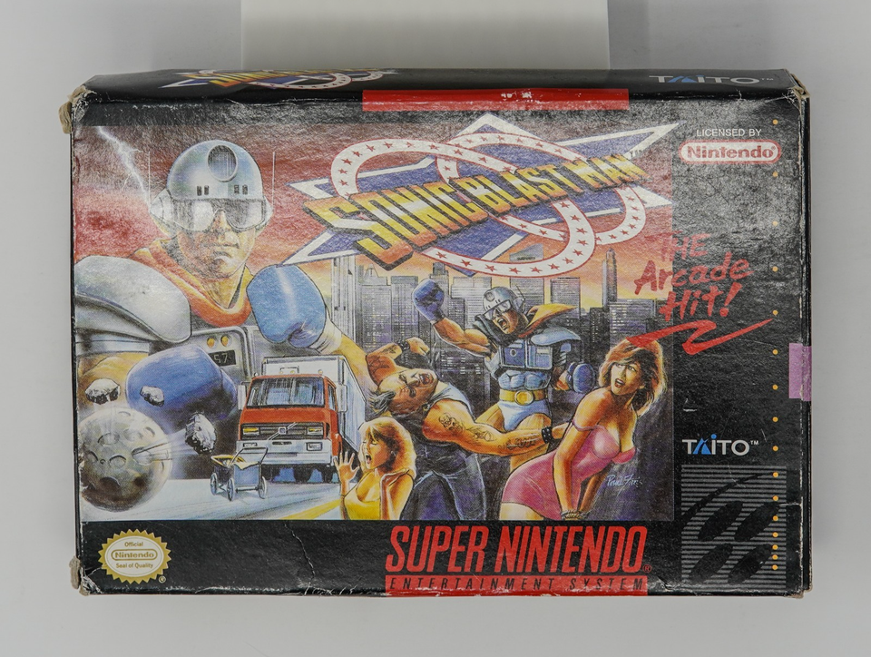 Sonic Blast Man COMPLETE CIB (Game box manual) Super Nintendo SNES | eBay
