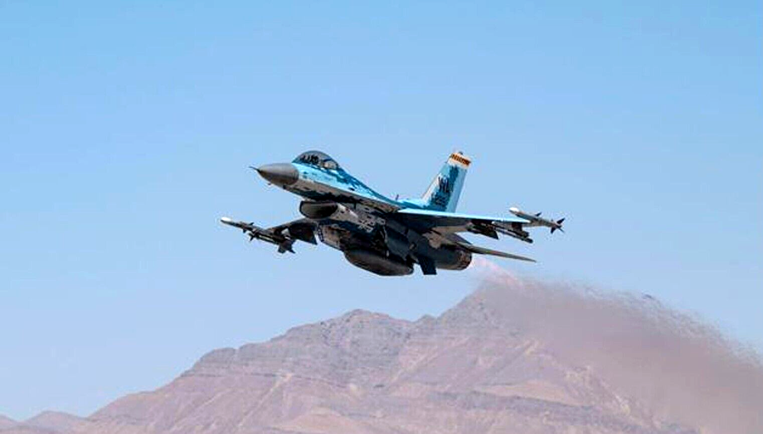 USAF 64th AGGRESSOR SQ-64 AGRS-AGGRESSORS-F-16-Nellis AFB, NV-ORIGINAL ...