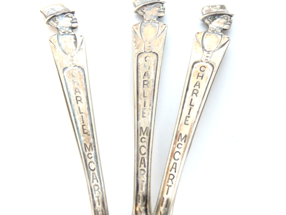 3 Charlie McCarthy Duchess Silver Plate Spoons Vintage | eBay