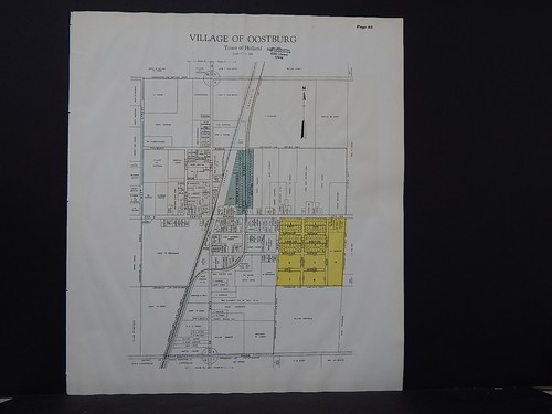 Wisconsin, Sheboygan County Map, 1941 Village of Oostburg L22#64 | eBay