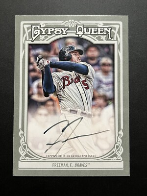 FREDDIE FREEMAN 2013 Gypsy Queen AUTOGRAPH GQA-FF | eBay