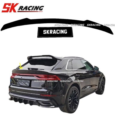 Glossy Black NEW STYLE Rear Trunk Lid Spoiler Wing Fits For Audi RSQ8 ...