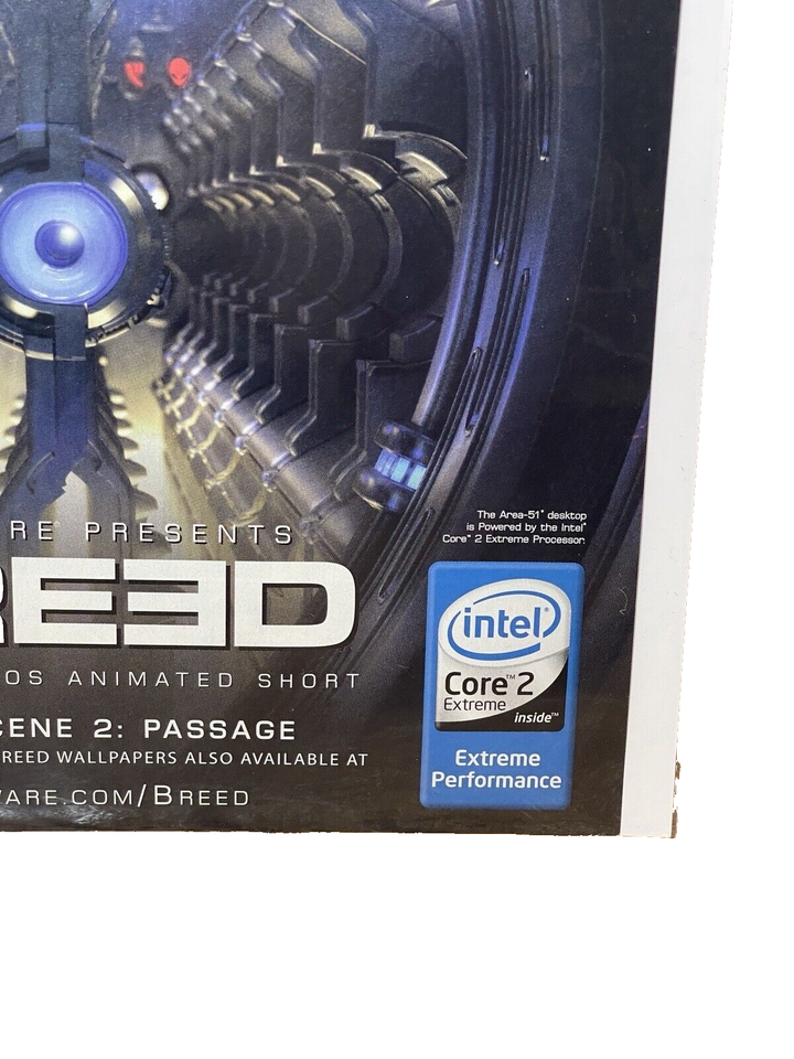 Alienware Breed PC Animated Short Scene 2 Promo 2008 Vintage Print Ad ...