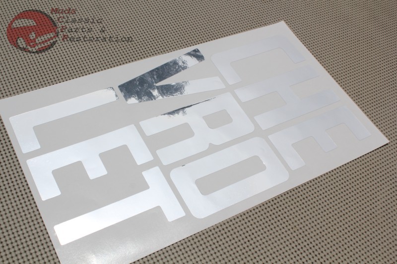 58-66 Chevy Fleetside Pickup Truck Tail Gate Chrome Letters Self ...