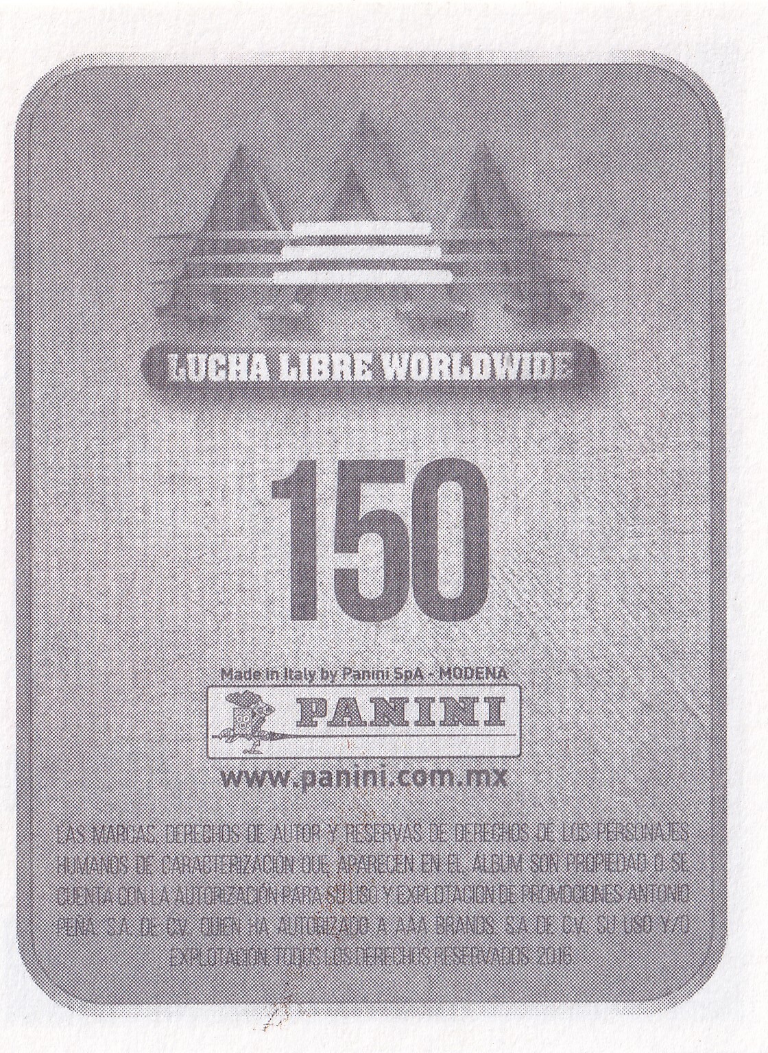 AVERNO SIGNED 2016 PANINI LUCHA LIBRE AAA STICKER CARD #150 OGT'S ...