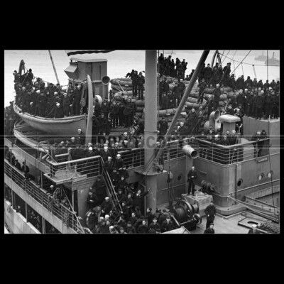 Photo B.004348 USS LEVIATHAN (SS VATERLAND) US TROOP SHIP WW1 OCEAN ...