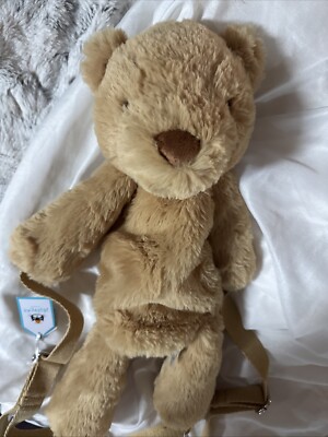 JellyCat | Amuseables Smudge Bear Backpack Bag | eBay