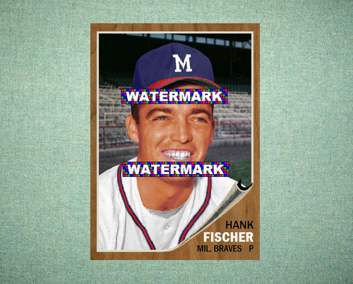 Hank Fischer Milwaukee Braves 1962 Style Custom Baseball Art Card | eBay