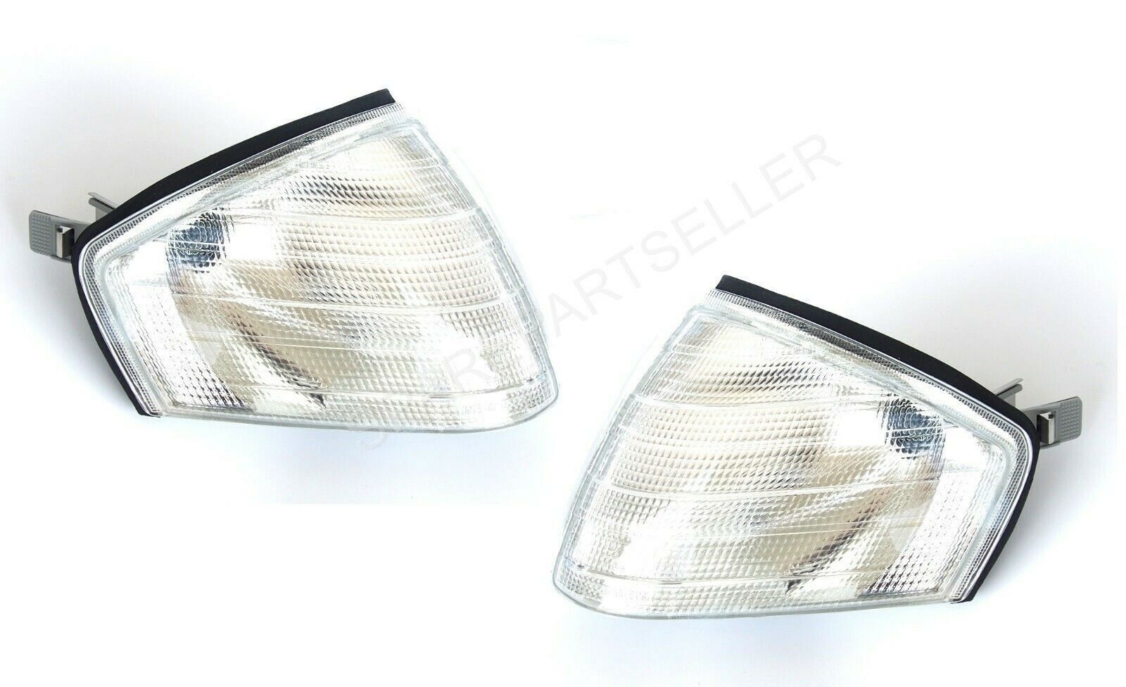 FRONT Right Left CLEAR INDICATORS RH+LH fits MERCEDES BENZ SL R129 1992 ...