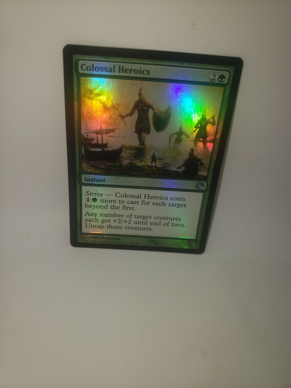 Magic the Gathering: Colossal Heroics Foil x1 - Journey into Nyx - MTG ...