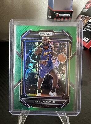 LeBron James 2022-2023 Panini Prizm Green Holo Prizm #134 Lakers | eBay
