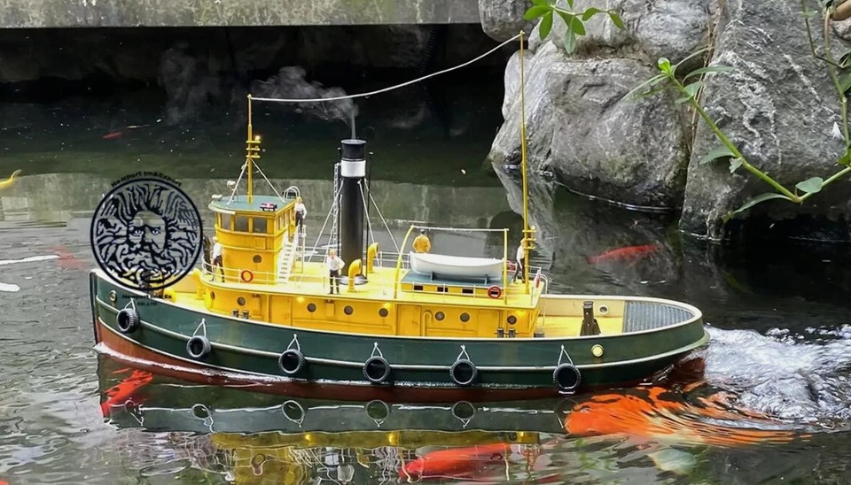 WarII Tugboat Miranda Steam Tug Boat 1:200/1:48 - 178mm/437mm RC Model ...