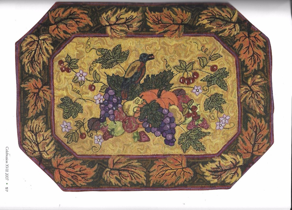 Hand Hooked Rugs Magazine Original And Commercial Design Adaptations ...