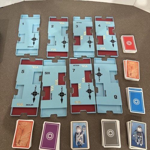 ACBL Duplicate Bridge Boards Set 1-8 Plastic blue boards 8 Complete ...