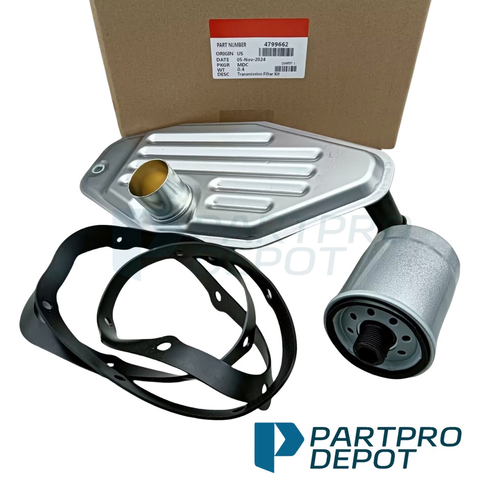 Transmission 4WD Filter Kit W/Pan Gasket for 99-UP 545RFE 65RFE 66RFE ...