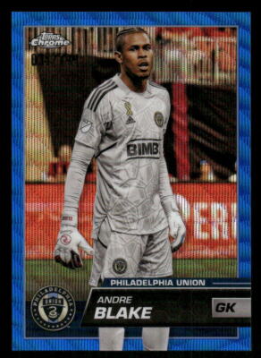 2022 Topps Chrome MLS Andre Blake Blue Wave SN #122 Card #/199 | eBay