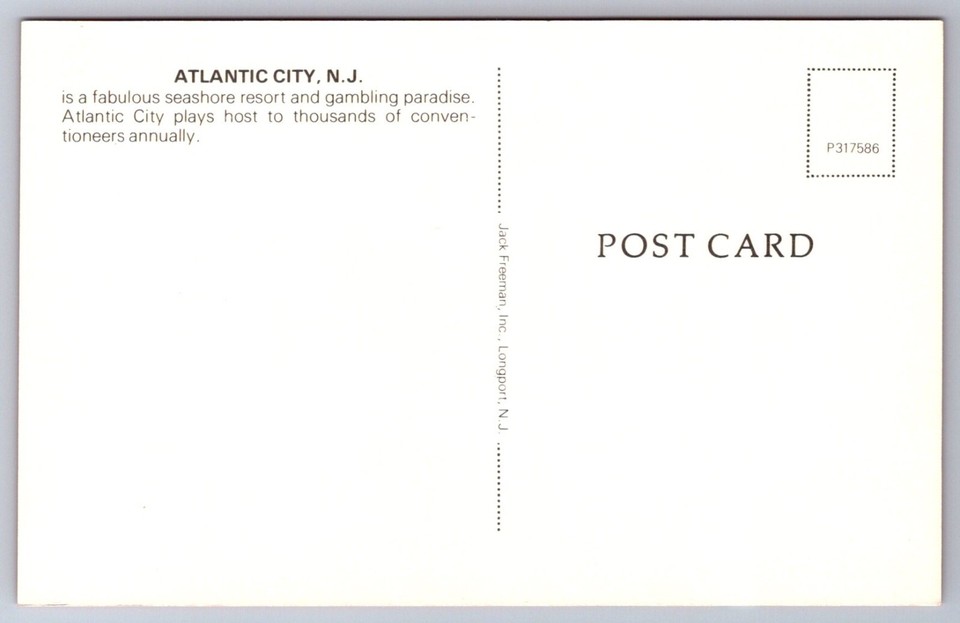 Postcard Atlantic City NJ "Be A Winner" Roulette Wheel and Dice ...