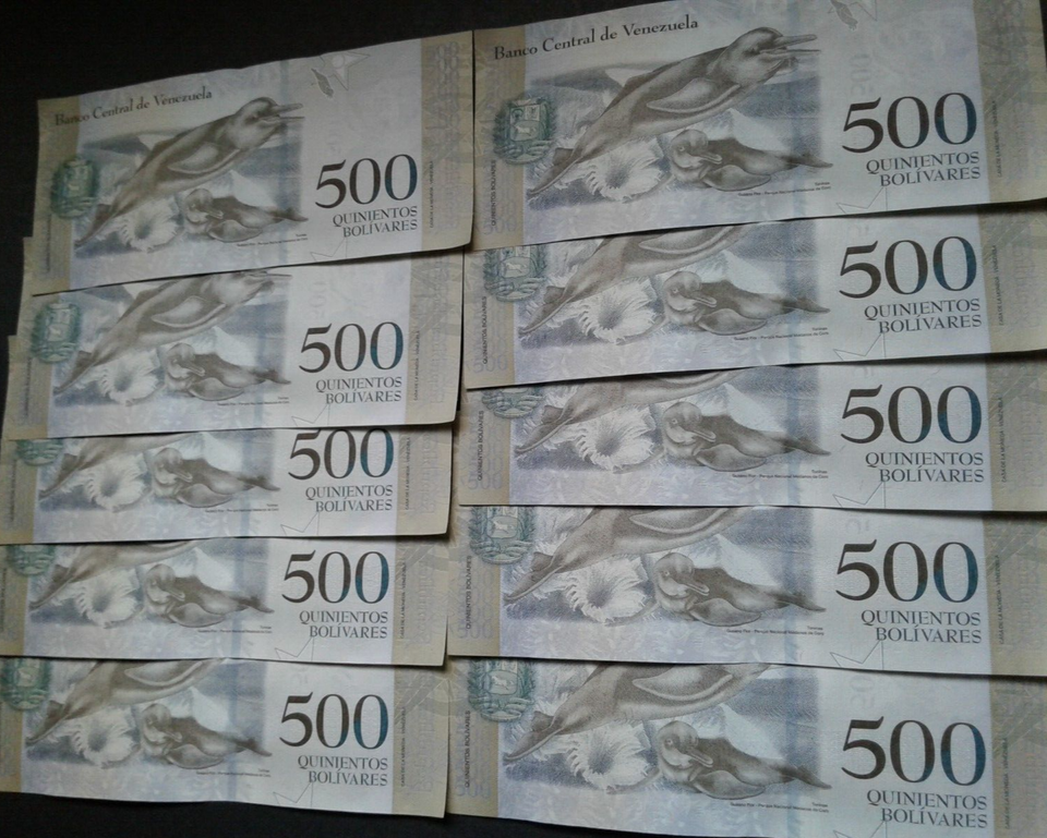 10 PCS Venezuela 500 Bolivars Paper Money Currency Set. Venezuelan Bill ...