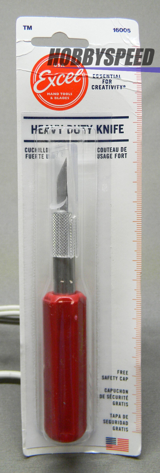 EXCEL K5 RED HANDLE KNIFE w/SAFETY CAP modelling tool exacto blade ...