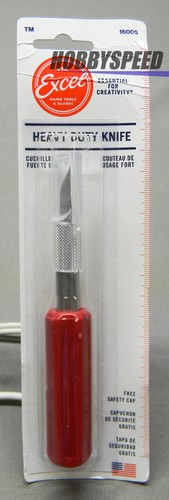 EXCEL K5 RED HANDLE KNIFE w/SAFETY CAP modelling tool exacto blade ...