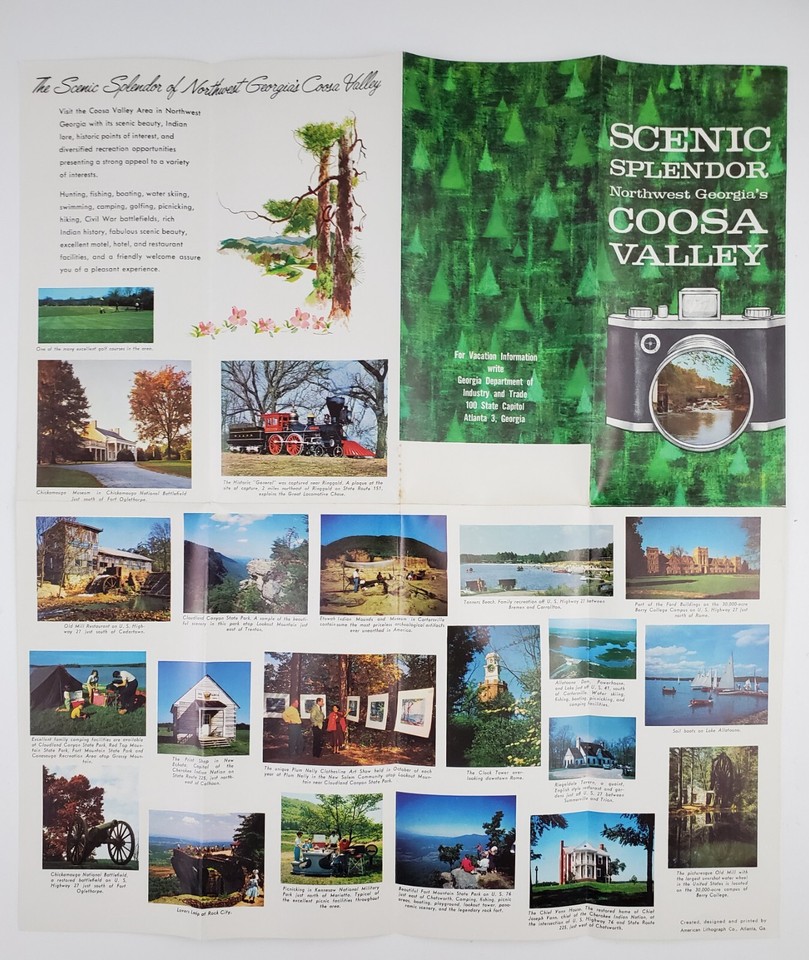 1950s Coosa Valley NW Rome Cloudland Kennesaw Georgia GA Vintage Travel ...