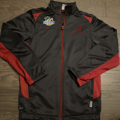 Alabama Crimson Tide Nike Dri Fit Mens Full Zip Jacket Capital One Bowl ...