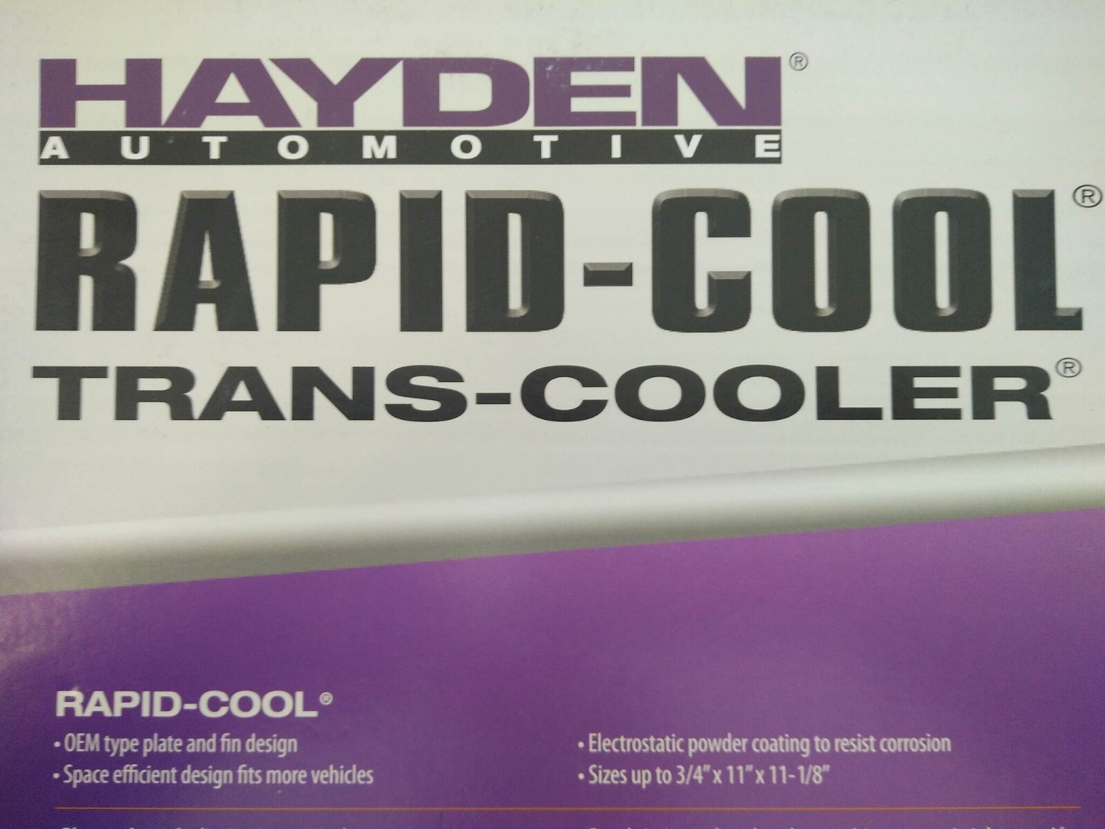 Auto Transmission Oil Cooler Kit Hayden Rapid Cool Large 23 Row - 10mm ...