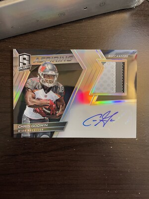 Chris Godwin 2017 Panini Spectra Aspiring RC RPA Patch Auto /25 ...