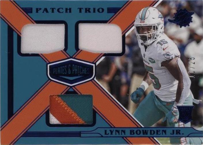 2020 Panini Plates & Patches - Patch Trio Lynn Bowden Jr. #PT-21 Blue ...
