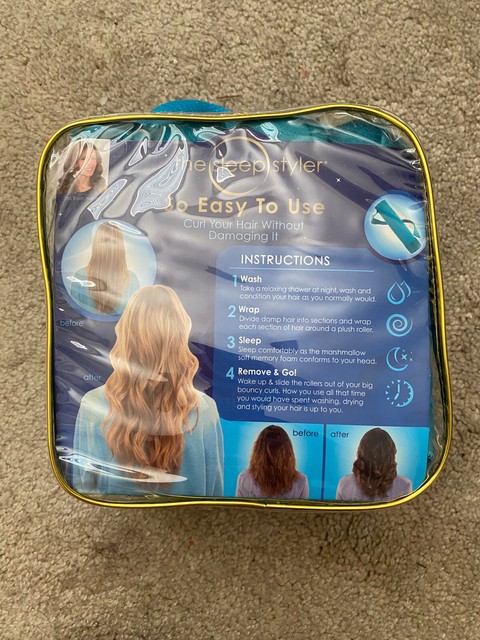 All Star Innovations The Sleep Styler Nighttime Hair Curlers, Large - 8 ...
