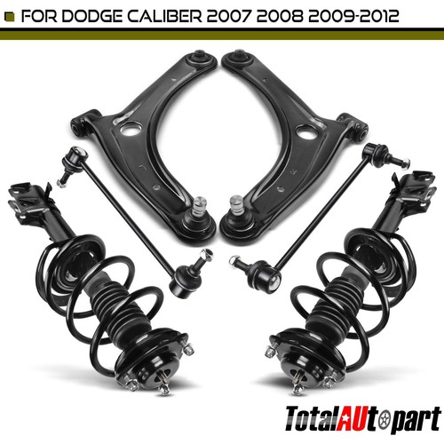 6pcs Complete Strut&Coil Spring Control Arm Kit for Dodge Caliber 07-12 ...
