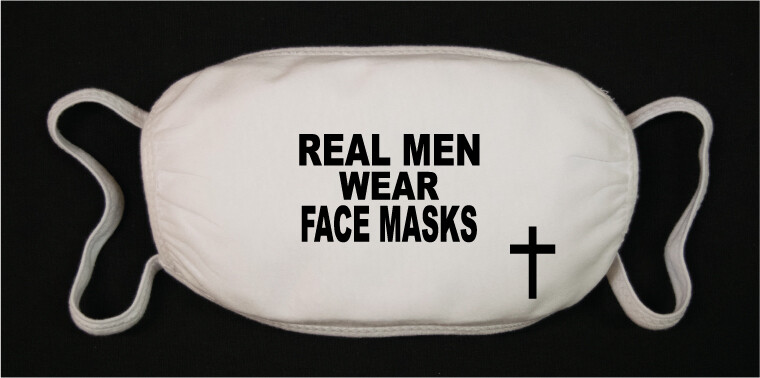 Real Men Wear Masks Cloth Face Mask Christian | eBay