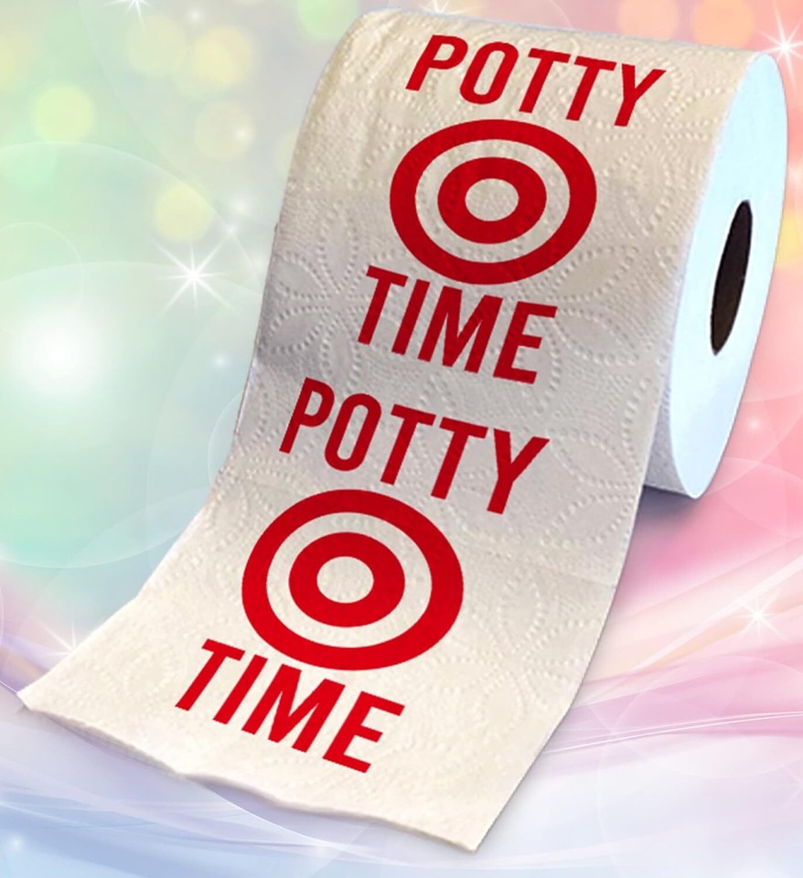 Potty Time Bulls Eye Printed Toilet Paper Gag Gift – Funny Roll... | eBay