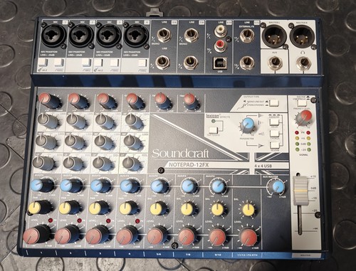 Soundcraft Notepad-12FX 12-Channel Mixer with USB Audio Interface ...