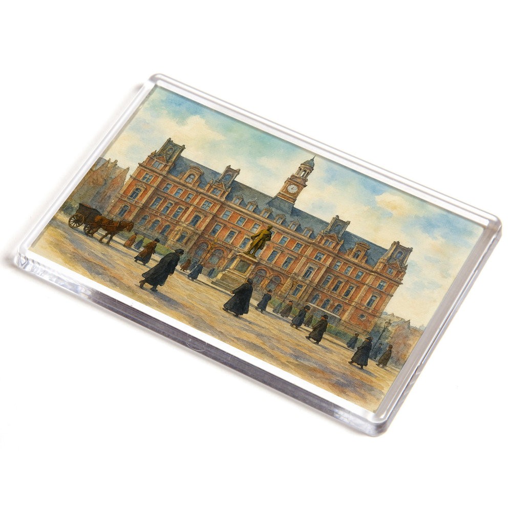 JUMBO MAGNET - Leeds. General Post Office - Vintage Art Style | eBay UK