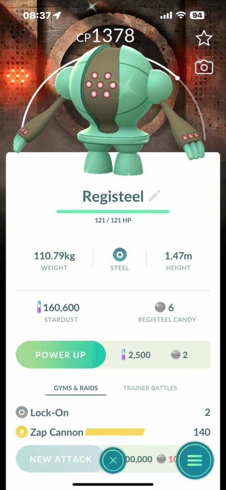 Pokémon Go - Shiny Registeel/Regirock/Regice Special Background (Trade ...