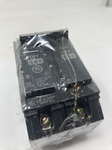 GE THQL2115 Circuit Breaker 2 Pole 15 Amp 240VAC | eBay