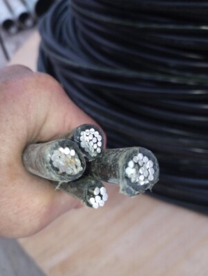 70' Priority Wire & Cable 1/0-1/0-1/0-2 Aluminum URD Cable Direct ...