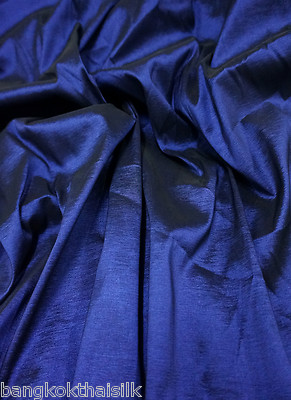 MIDNIGHT BLUE STRETCH FAUX SILK TAFFETA FABRIC 60"W BRIDESMAID DRESS ...