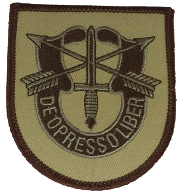 US ARMY SPECIAL FORCES SF PATCH DESERT TAN DE OPPRESSO LIBER GREEN BERETS | eBay