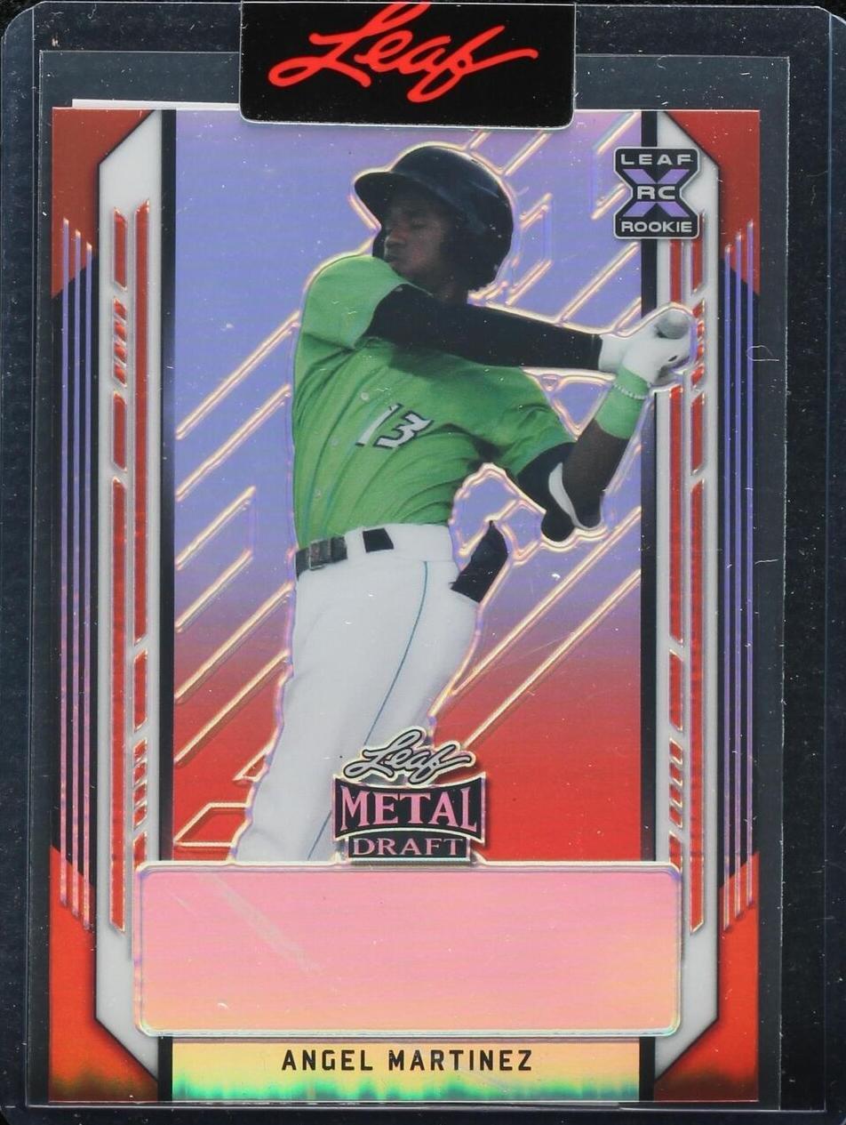 2021 Leaf Metal Draft - Angel Martinez #BA-AM1 Pre-Production Proof Red ...