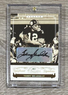 TERRY BRADSHAW 2006 Donruss Classics LEGEND SIGNIFICANT SIGNATURES 263 ...