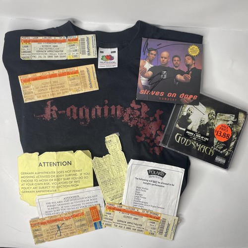 Nu Metal Memorabilia Lot Signed Slaves On Dope CD Ozzfest Papers K ...