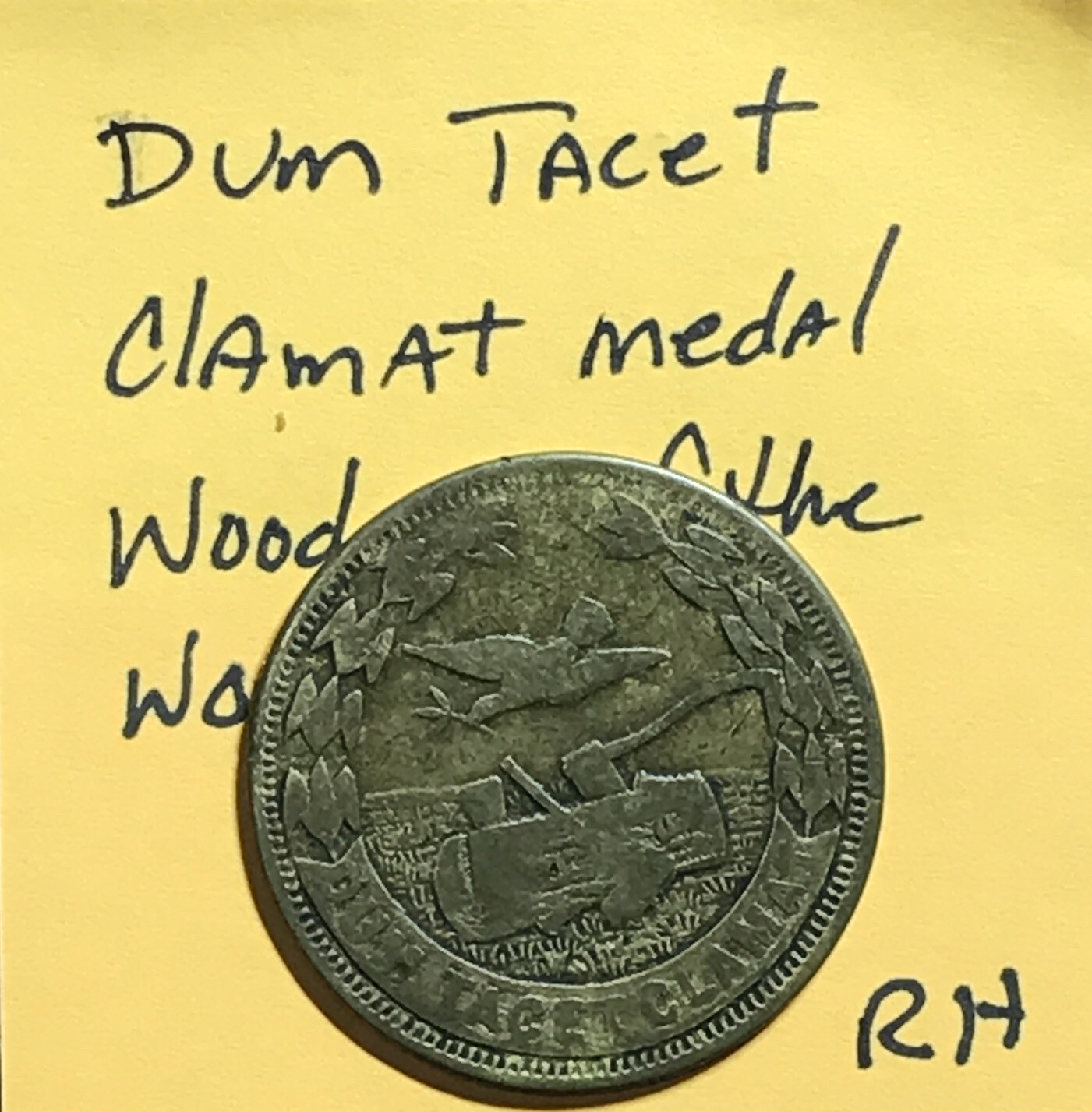 WOODMEN OF THE WORLD DUM TACET CLAMAT ONE PENNY COIN TOKEN MEDAL | eBay