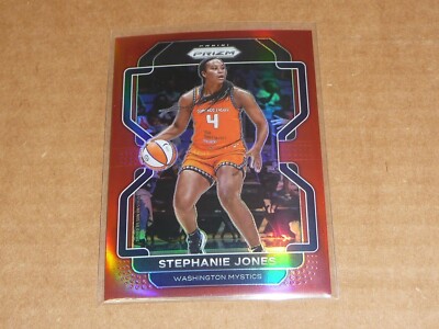 2022 Panini Prizm WNBA STEPHANIE JONES RED PRIZM /199 MYSTICS K3242 | eBay